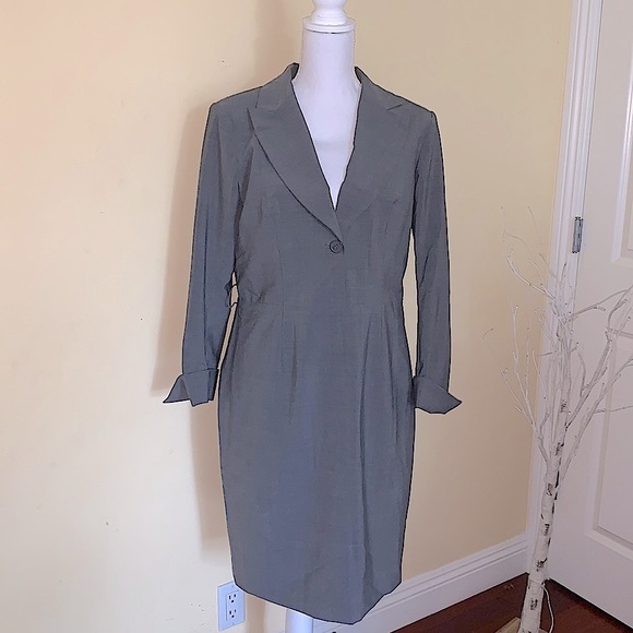 Sandra Angelozzi | Dresses | Sandra Angelozzi Gray Wool Blend 34 ...